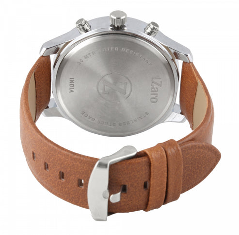 Shop for Tan Strap Multifunction Watch for Men Online - TZARO